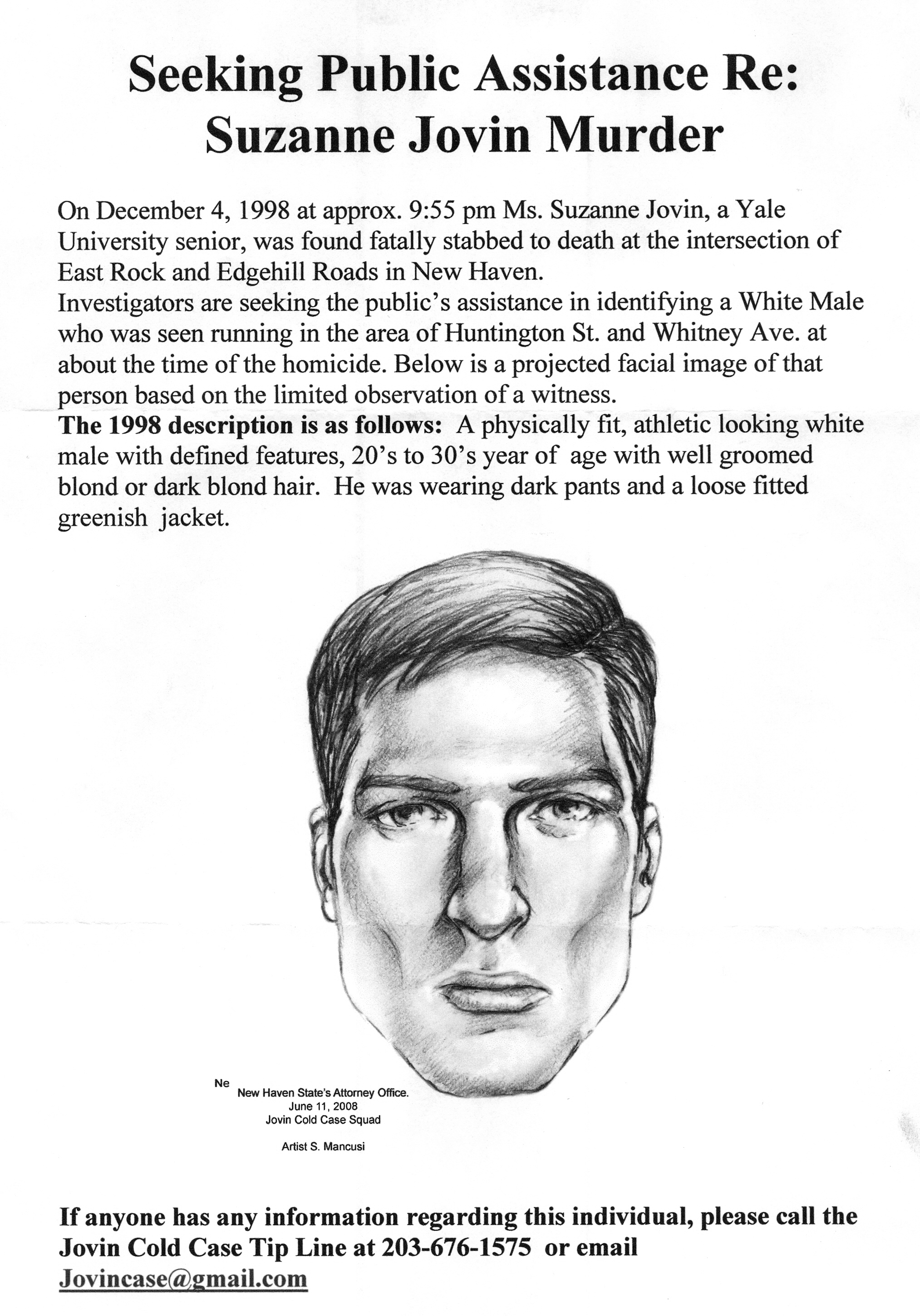 UNSOLVED HOMICIDE: SUZANNE JOVIN – LAST SEEN ALIVE