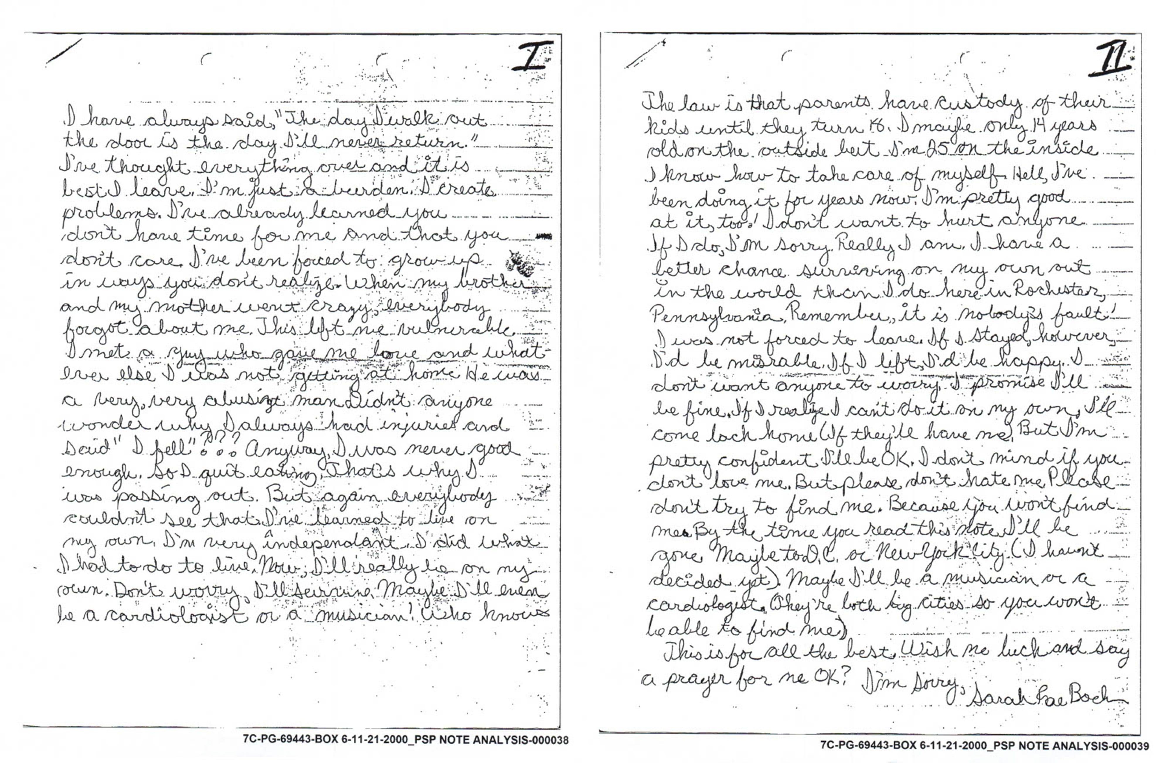 sarah-boehm-letter – LAST SEEN ALIVE