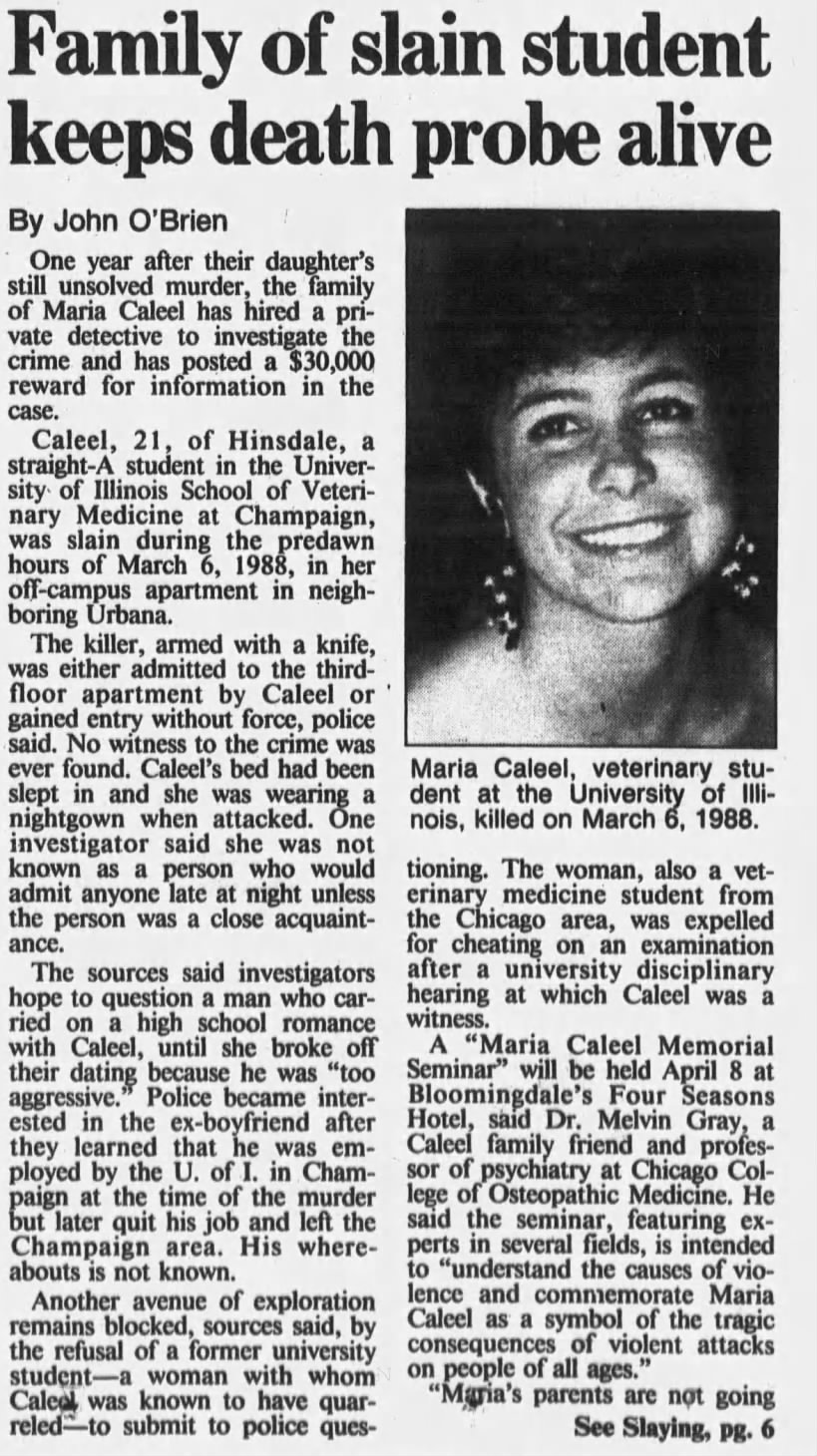 UNSOLVED HOMICIDE: MARIA CALEEL – LAST SEEN ALIVE